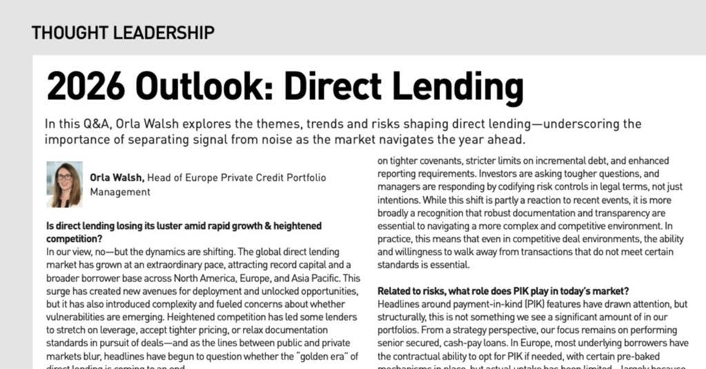 2026 Outlook: Direct Lending | Barings | Reference Hub