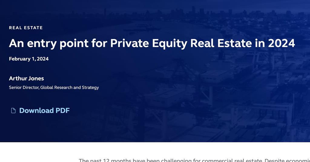 An entry point for Private Equity Real Estate in 2024 | Principal Real ...