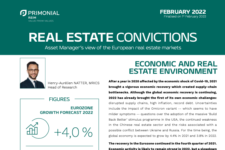Real Estate Convictions - February 2022 | Praemia REIM | Reference Hub