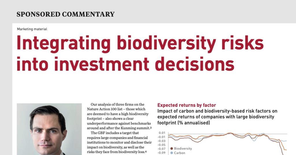 Integrating biodiversity risks into investment decisions | Pictet Asset ...