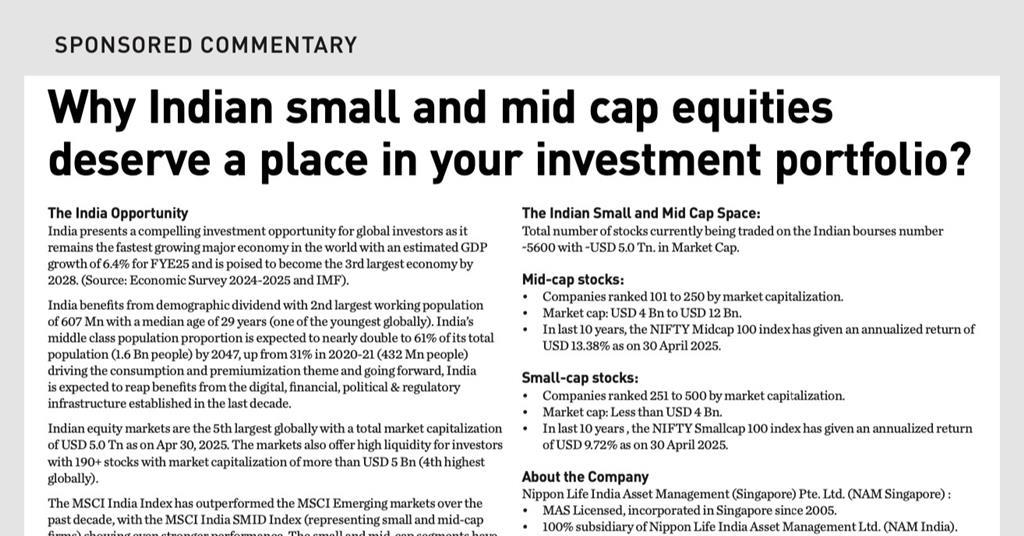 Why Indian small and mid cap equities deserve a place in your investment portfolio? | Nippon ...