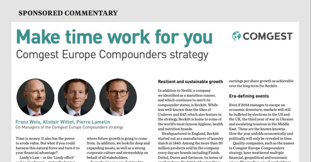 Make time work for you: Comgest Europe Compounders strategy | Comgest ...