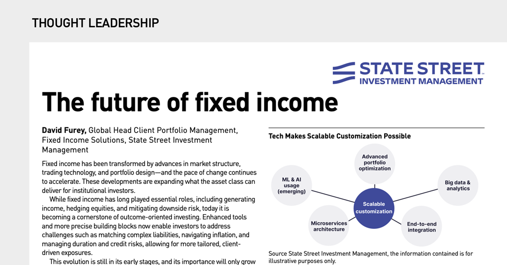 The future of fixed income | State Street Investment Management ...