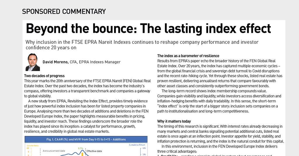 Beyond the bounce: The lasting index effect | European Public Real ...