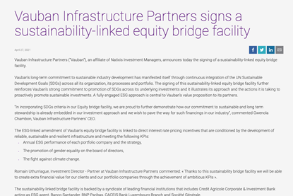 Content | Vauban Infrastructure Partners | Reference Hub